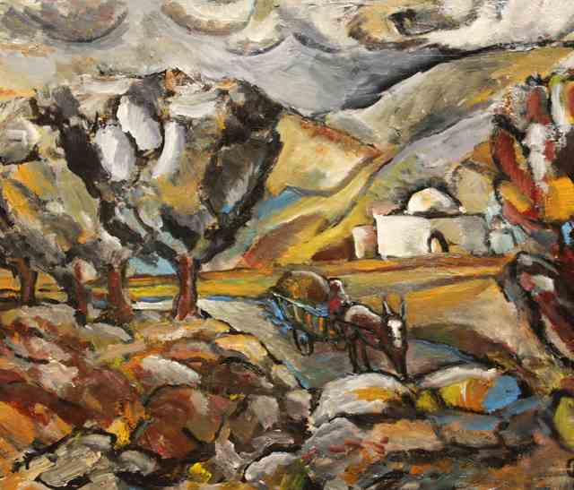 "Samariah In Silver" - a painting by Inna Gershov Slutsky